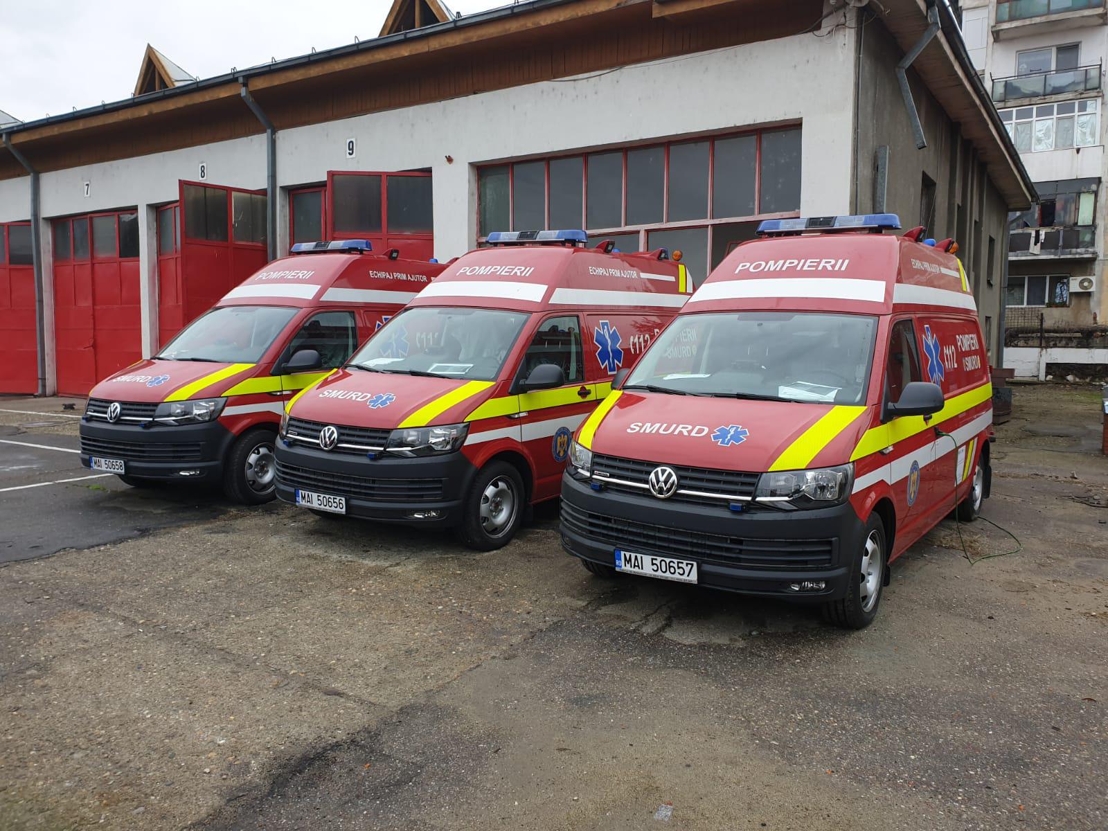 Mehedinți: Trei ambulanțe SMURD noi, de tip B, în dotarea ISU ,,Drobeta ...