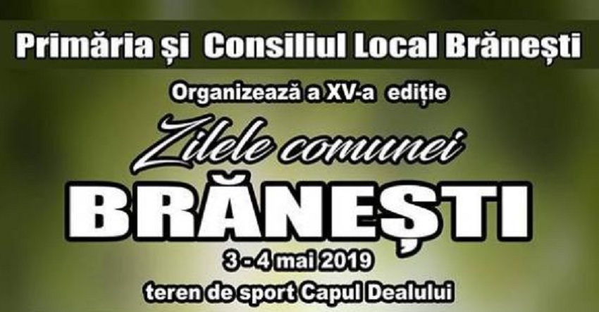 Participam la zilele Comunei Branesti!