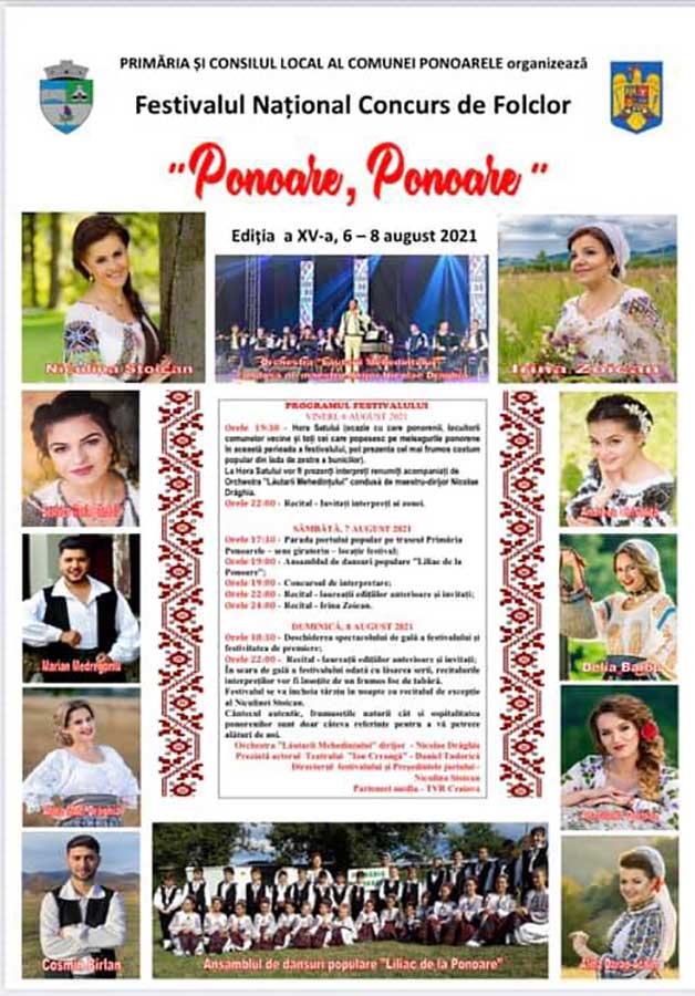 Mehedinți. Festivalul Național Concurs de Folclor „Ponoare, Ponoare” a ajuns la ediția a XV-a ...