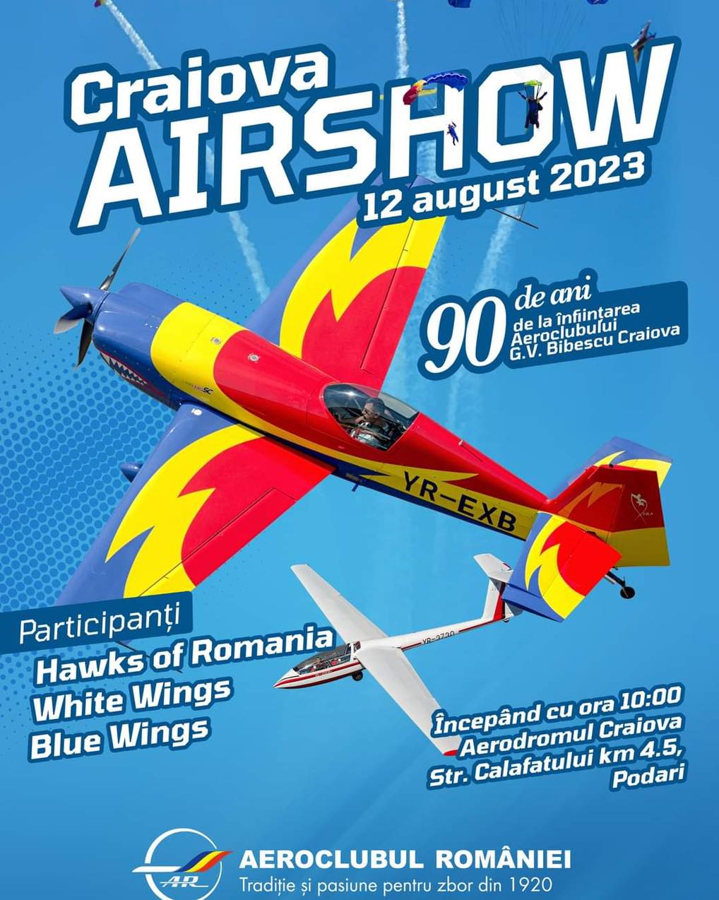 Show aviatic pe cerul Craiovei