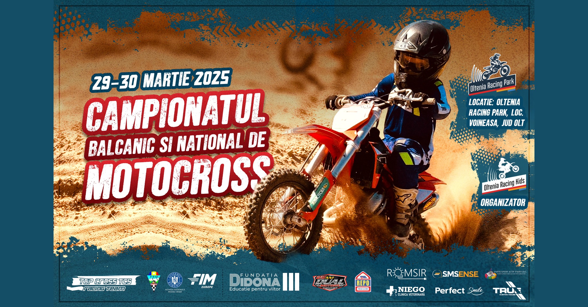 Campionatul Balcanic și Național de Motocross pe circuitul din comuna ...